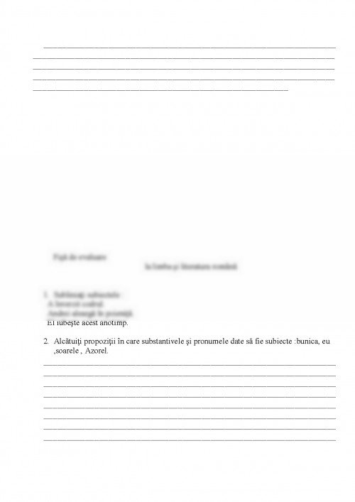 Proiect: Subiectul simplu și multiplu - Plan de lecție (#164401)