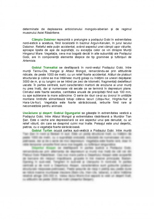 Referat: Podișul Gobi (#164402)