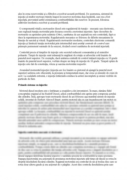 Referat: Motorul diesel (#165800)