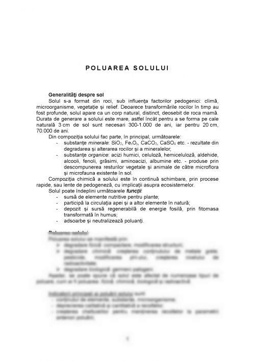 Referat: Poluarea solului (#166151)