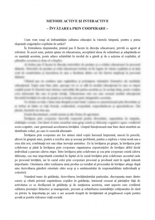 Referat: Metode active și interactive (#166356)