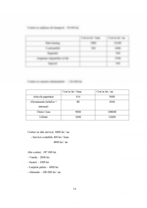 Proiect: Plan de afacere Grădinița de copii Albă ca Zăpada (#166600)