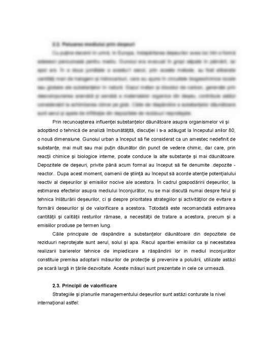 Referat: Gestionarea deșeurilor (#166854)