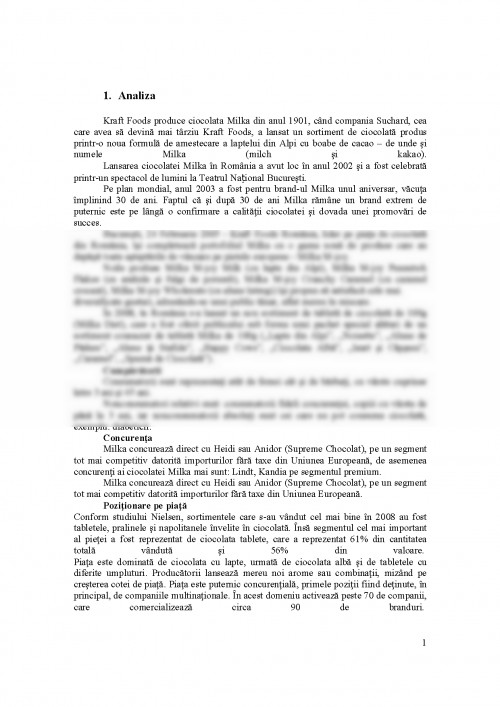 Proiect: Milka (#169227)