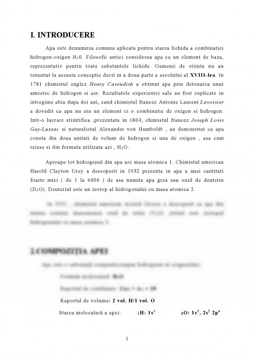 Referat: Proprietățile apei (#170223)