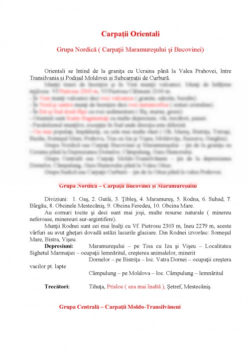 Referat: Geografia României (#170229)