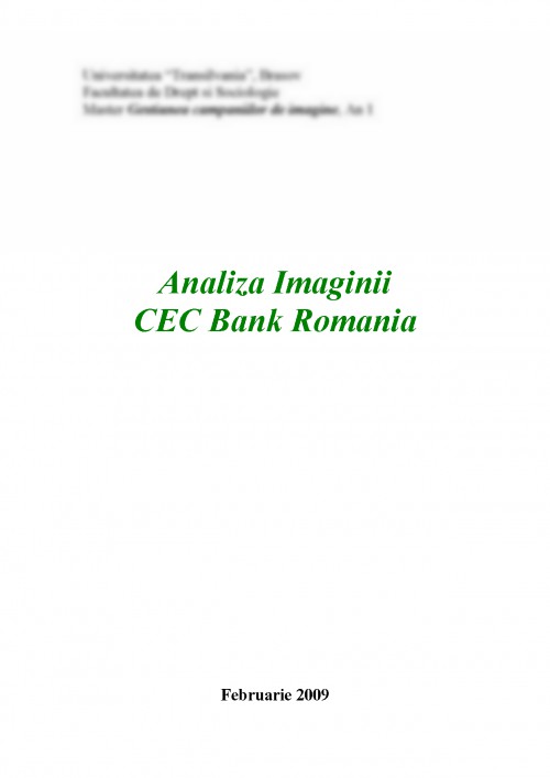 Proiect: Analiza imaginii CEC Bank (#171115)