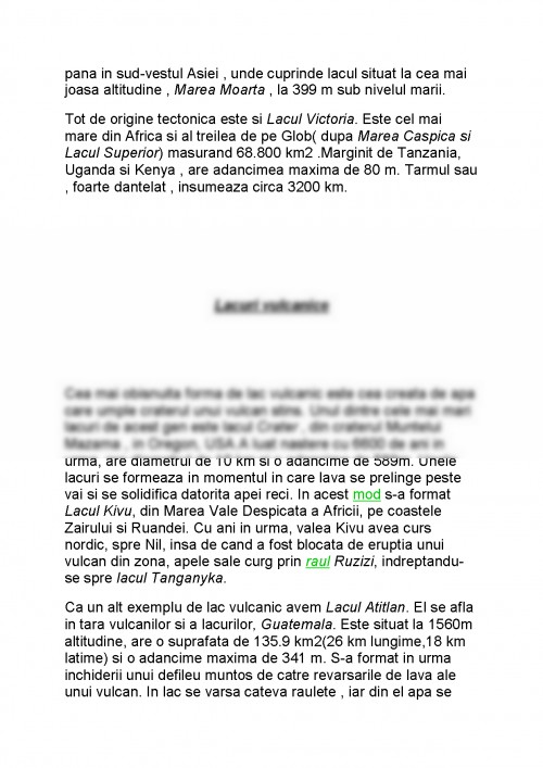 Referat: Lacurile Terrei (#172128)