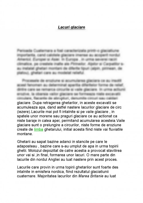 Referat: Lacurile Terrei (#172128)