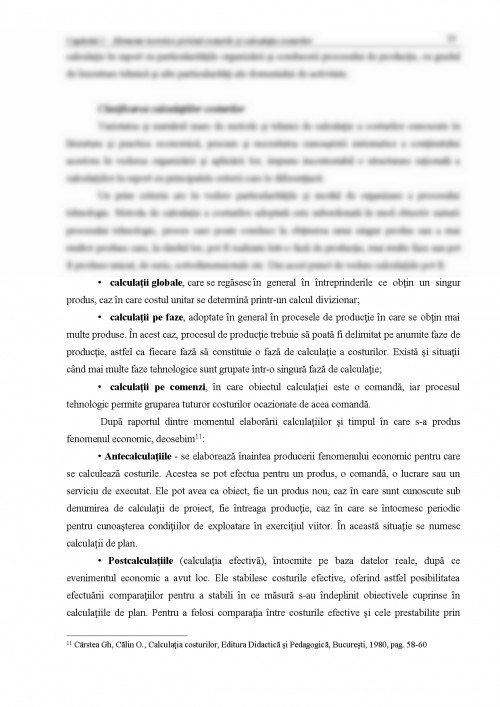 Licența: Calculația costurilor (#172299)