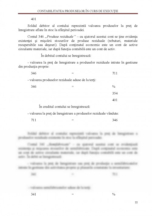 Proiect: Contabilitatea produselor în curs de execuție (#173494)