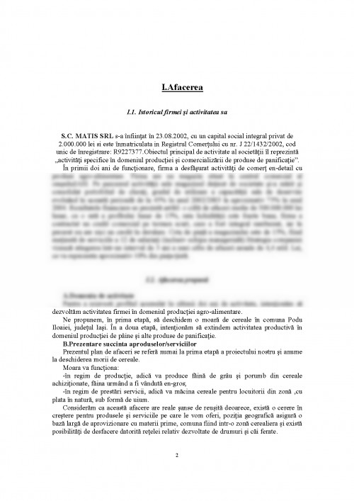 Proiect: Studiu de fezabilitate (#173584)