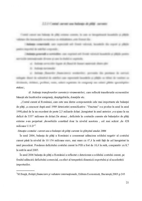 Proiect: Balanța de plăți externe a României (#174013)