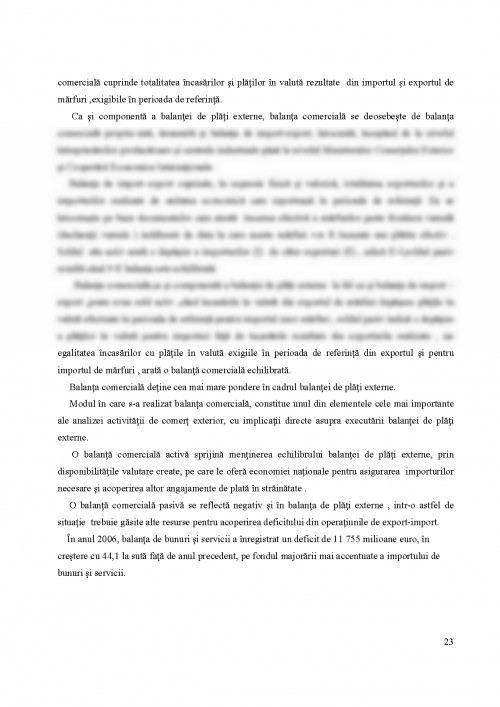 Proiect: Balanța de plăți externe a României (#174013)