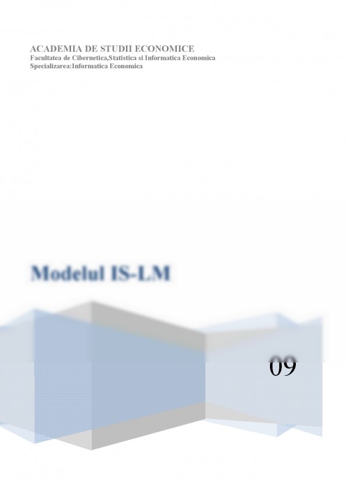 Referat: Modelul IS-LM (#178535)