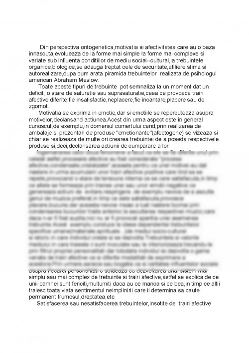 Referat: Motivație și afectivitate (#178804)