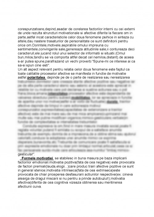 Referat: Motivație și afectivitate (#178804)