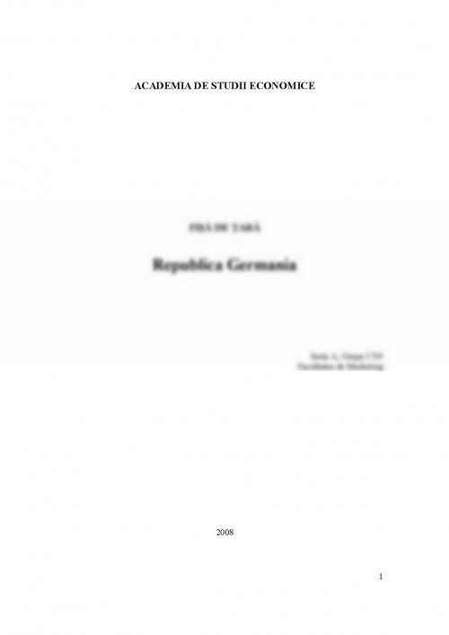 Proiect: Fisă de țară Germania (#181255)