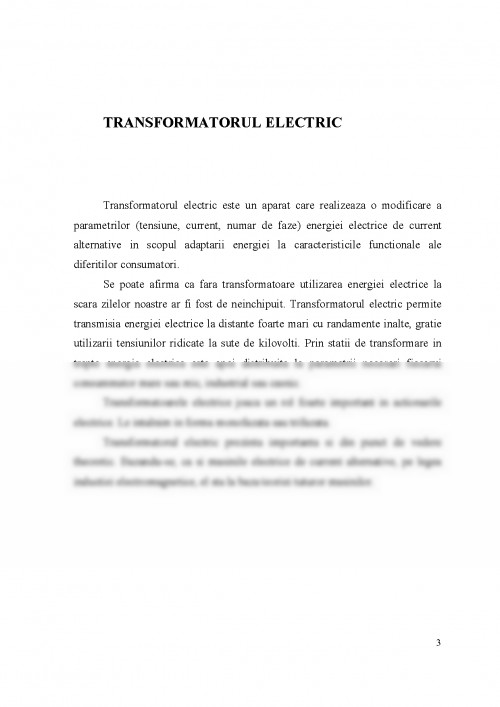 Referat: Transformatoare (#181722)