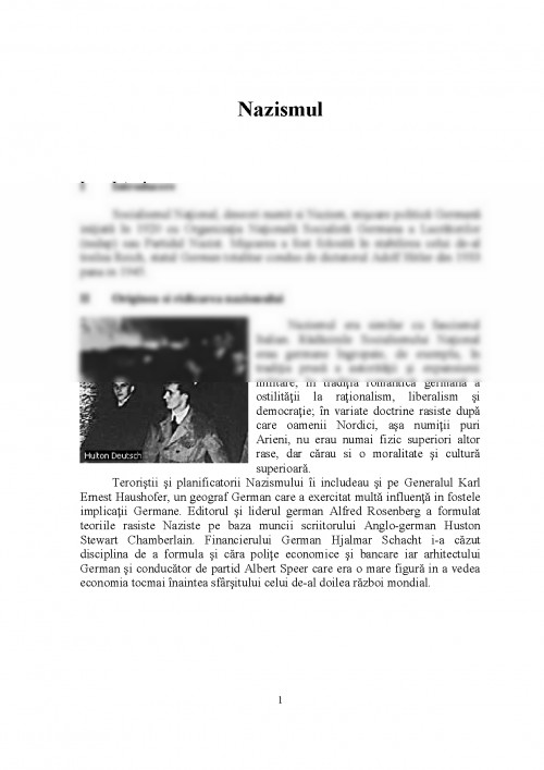 Referat: Nazismul (#183237)