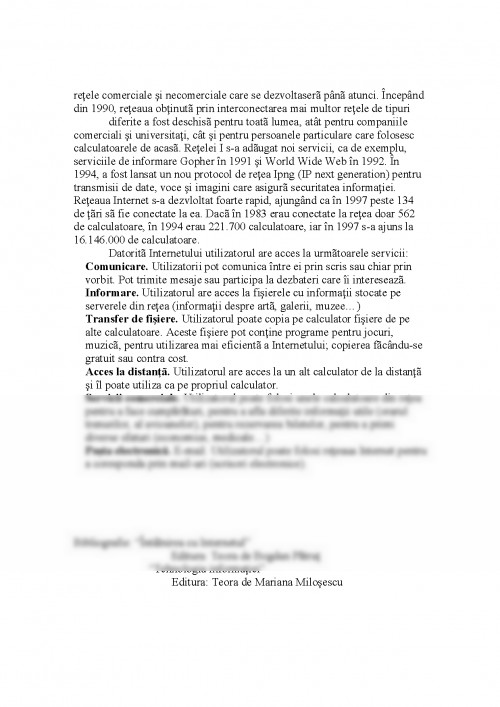 Referat: Lumea internetului (#183408)