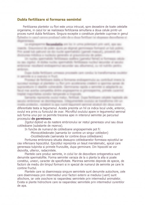 Referat: Reproducerea, polenizarea, fecundarea și formarea seminței ...