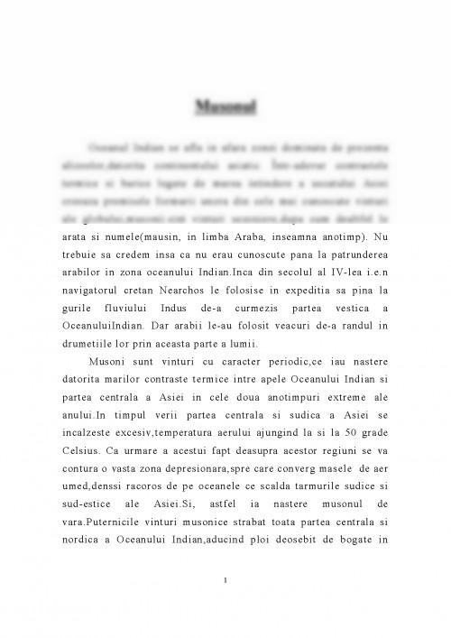 Referat: Musonul (#185324)