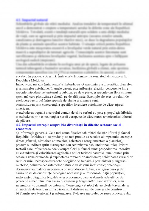 Referat: Impactul natural (#185390)