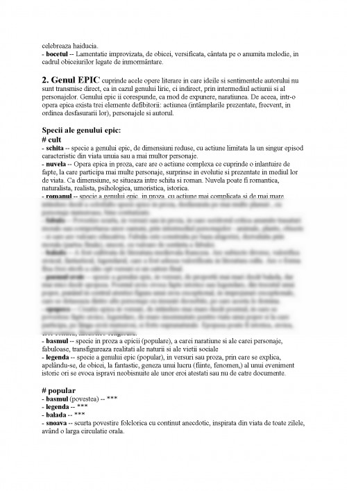 Referat: Genuri literare (#270512)