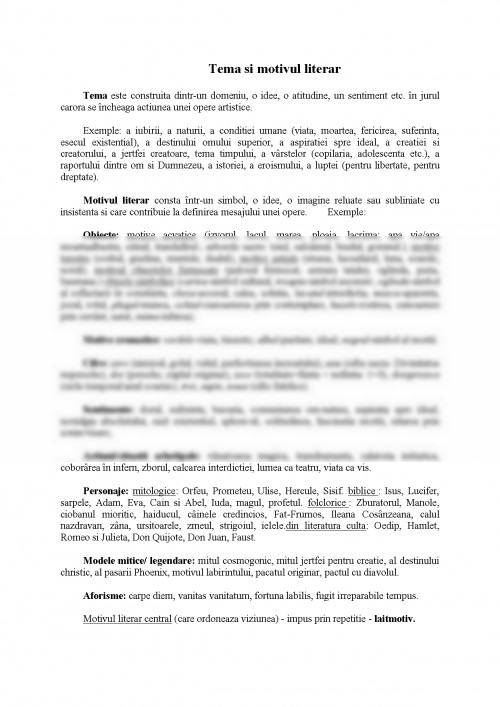 Referat: Genuri literare (#270512)