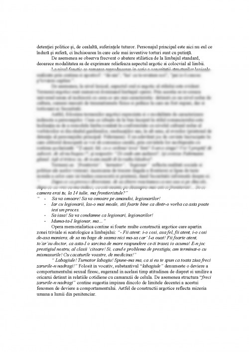 Referat: Literatatura detenției și oralitatea (#272052)