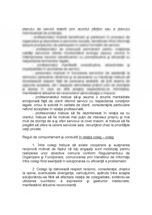 Referat: Norme de comportament și conduită în cadrul grupului de lucru ...