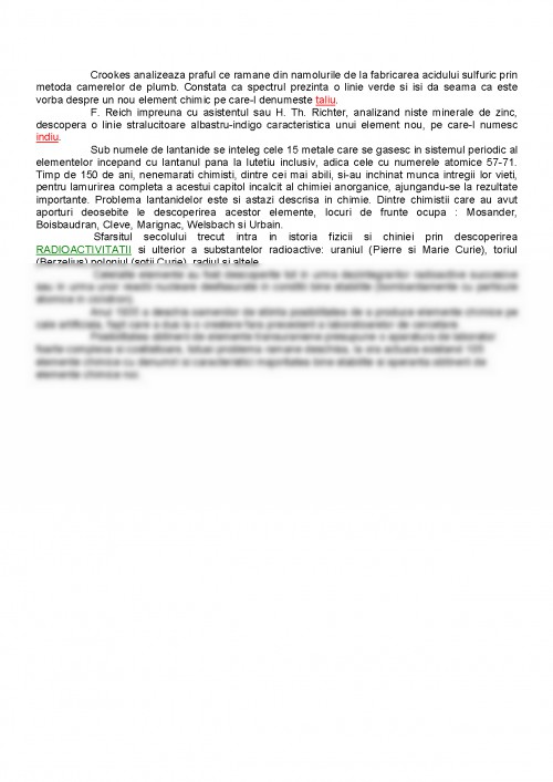 Referat: Descoperirea elementelor chimice (#274285)