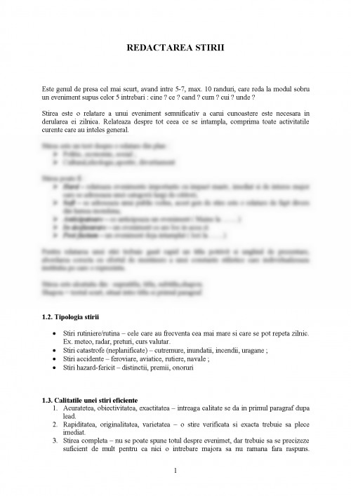 Referat: Redactarea știrii (#280219)