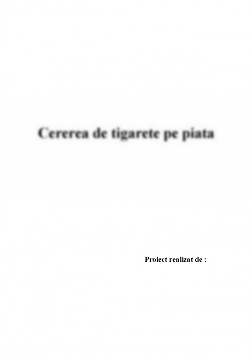 Referat: Cererea de mărfuri (#280697)