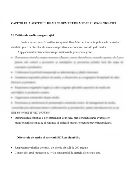 Proiect: Sistemul de management integrat de mediu (#281328)