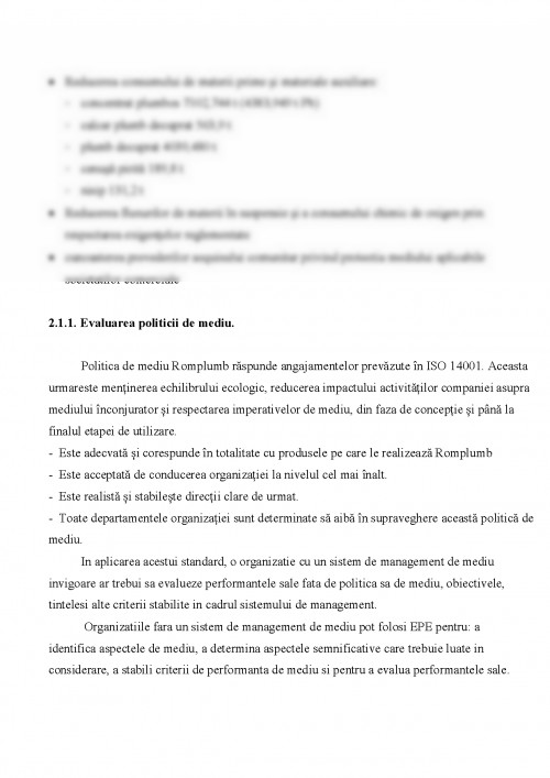 Proiect: Sistemul de management integrat de mediu (#281328)