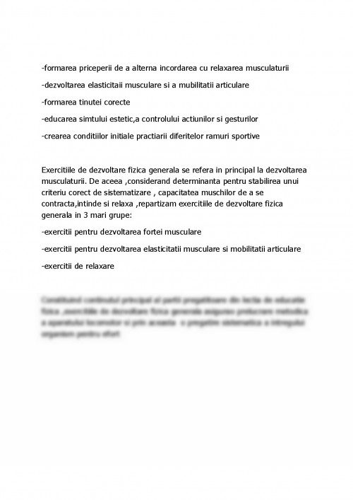 Referat: Rolul și scopul exercițiilor de dezvoltare fizică generală în ...
