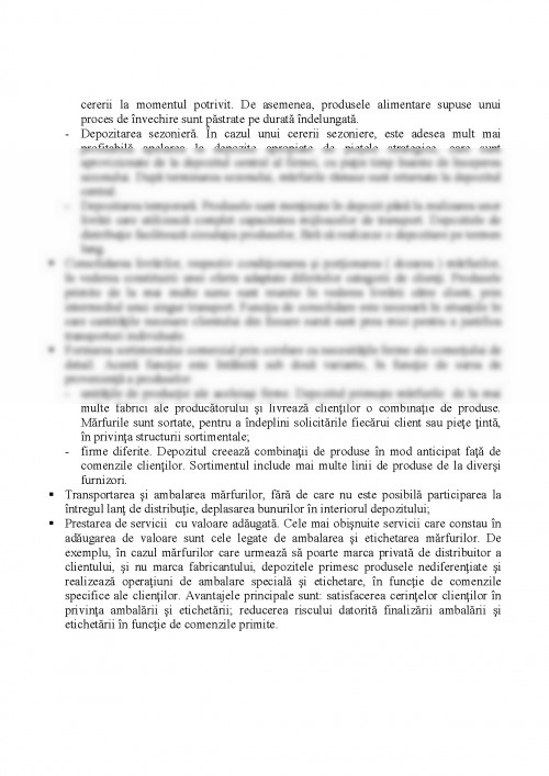 Referat: Gestionarea Logistică a Depozitelor (#284303)