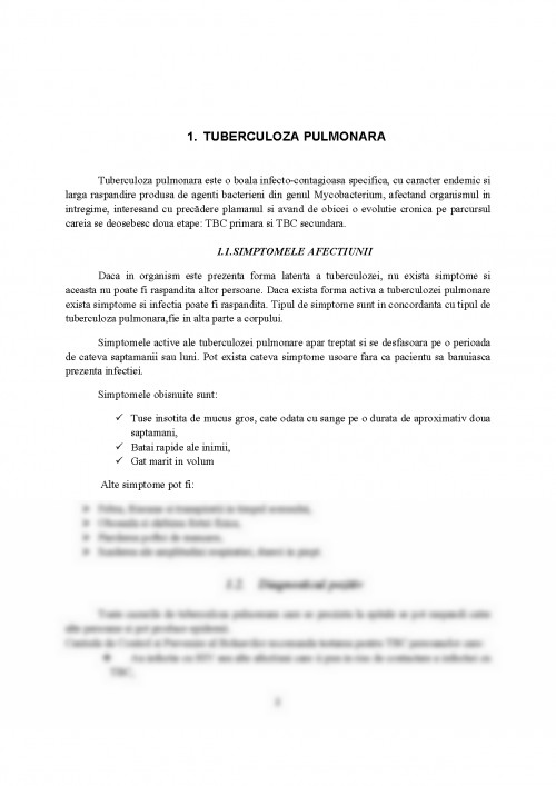 Referat: Tuberculoză pulmonară (#284760)