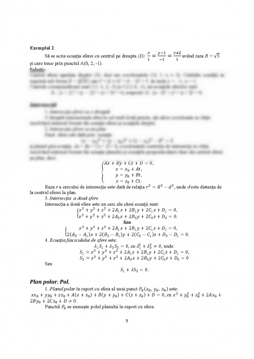 Referat: Algebră Liniară și Geometrie Analitică (#285181)