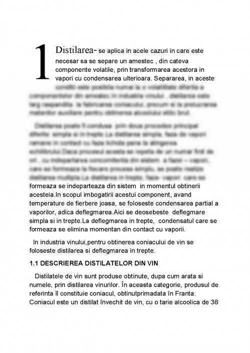 Proiect: Distilate din vin, tipuri de distilate din vin și metode de ...