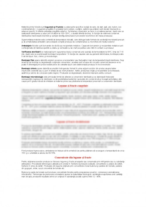 Proiect: Legume și Fructe Proaspete (#287566)