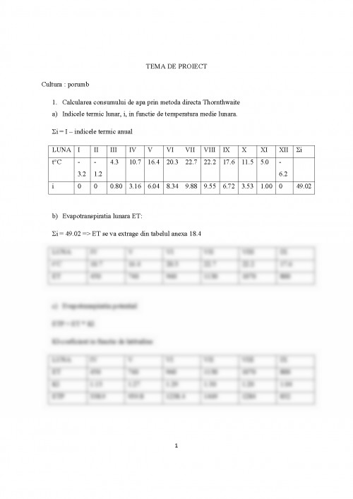 Referat: Calcularea consumului de apă - Tulcea (#289351)