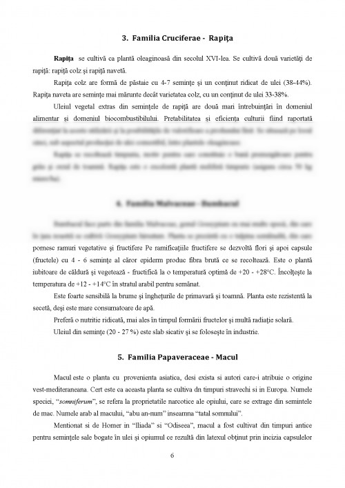 Proiect: Plantele Oleaginoase (#289438)