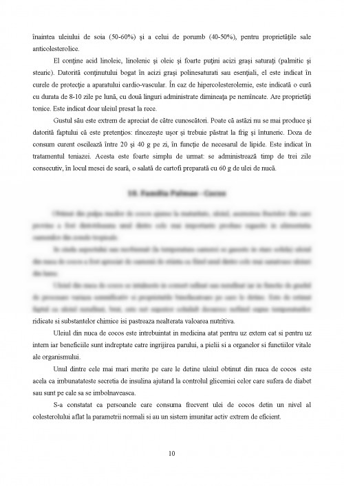 Proiect: Plantele Oleaginoase (#289438)