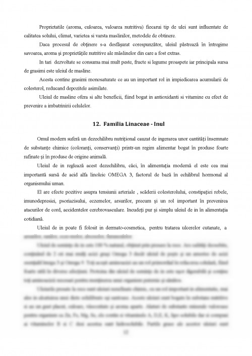 Proiect: Plantele Oleaginoase (#289438)