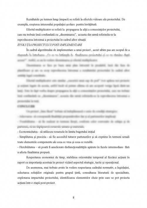 Referat: Conceperea și Elaborarea unui Proiect (#292793)