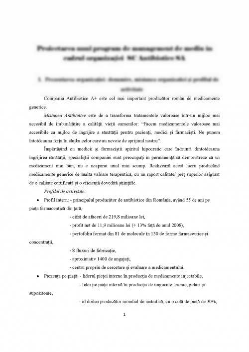 Proiect: Proiectarea unui Program de Management de Mediu (#296273)