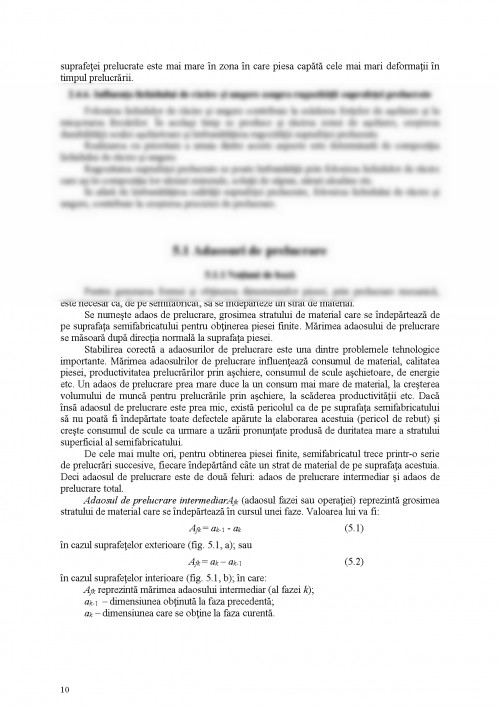 Referat: Rugozitate și Adaosuri de Prelucrare (#296309)